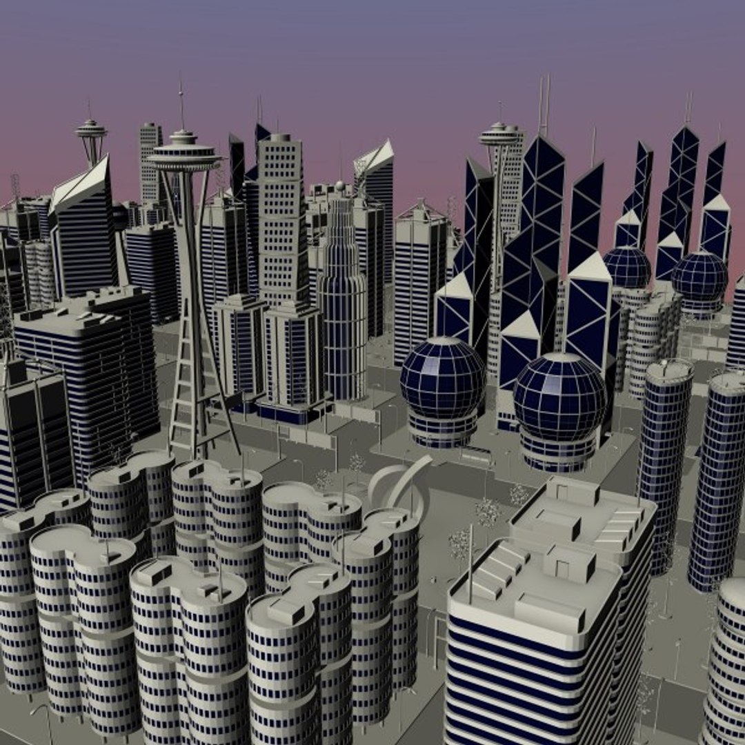 Modern City 3d Model