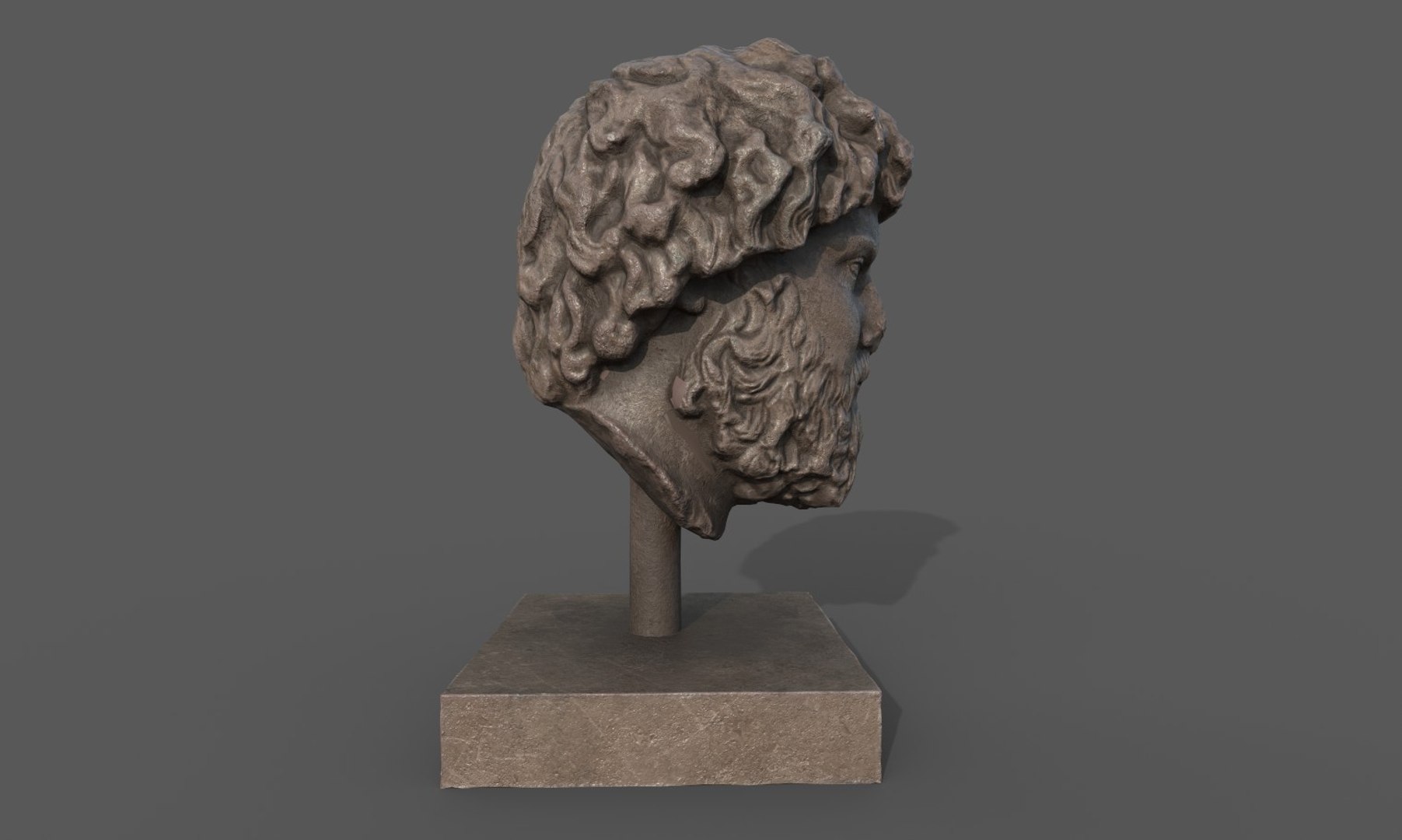 3D Head Of Lucius Aelius Model - TurboSquid 1823116