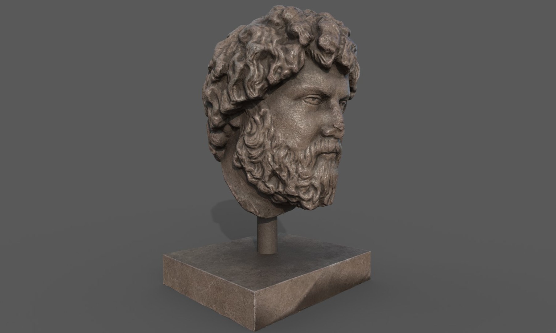 3D Head Of Lucius Aelius Model - TurboSquid 1823116