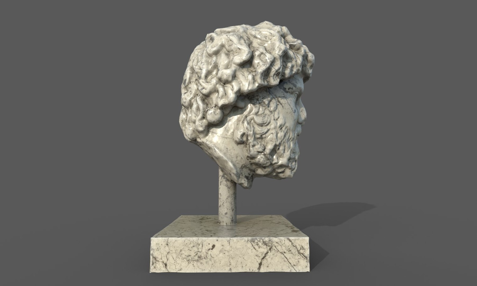 3D Head Of Lucius Aelius Model - TurboSquid 1823116