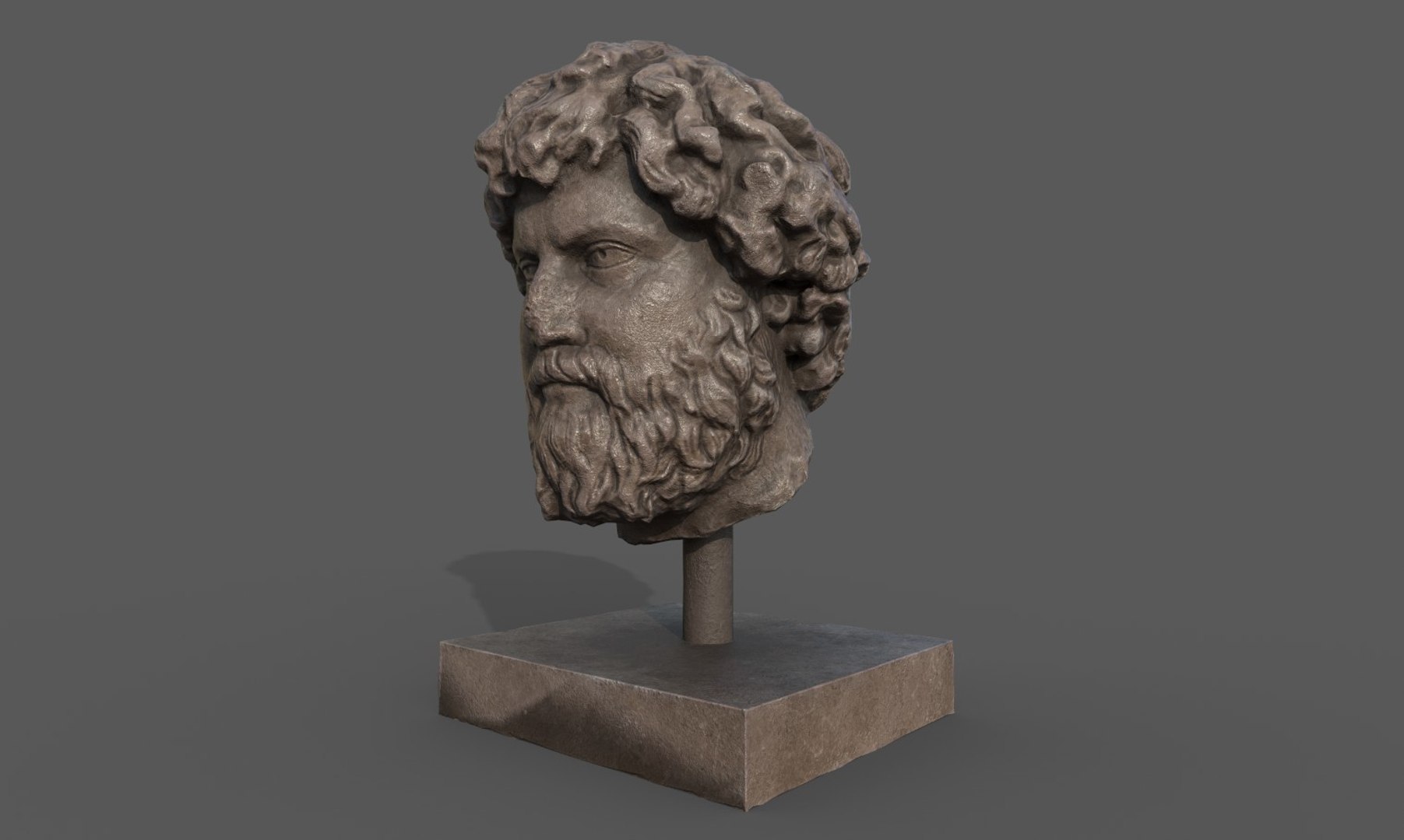 3D Head Of Lucius Aelius Model - TurboSquid 1823116