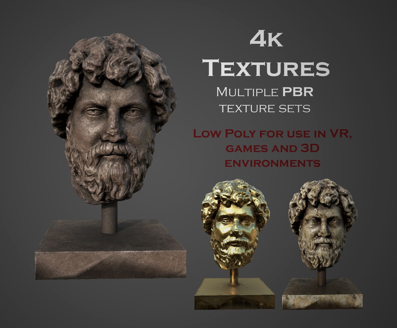 3D Head Of Lucius Aelius Model - TurboSquid 1823116