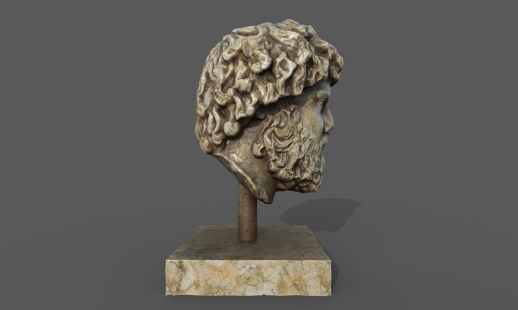 3D Head Of Lucius Aelius Model - TurboSquid 1823116
