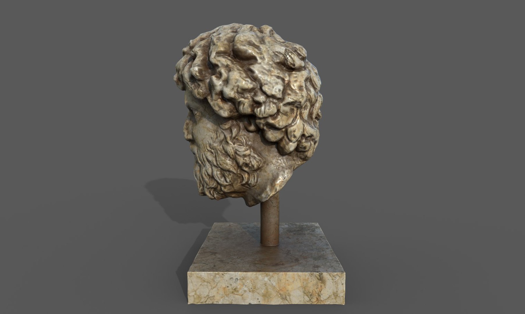 3D Head Of Lucius Aelius Model - TurboSquid 1823116