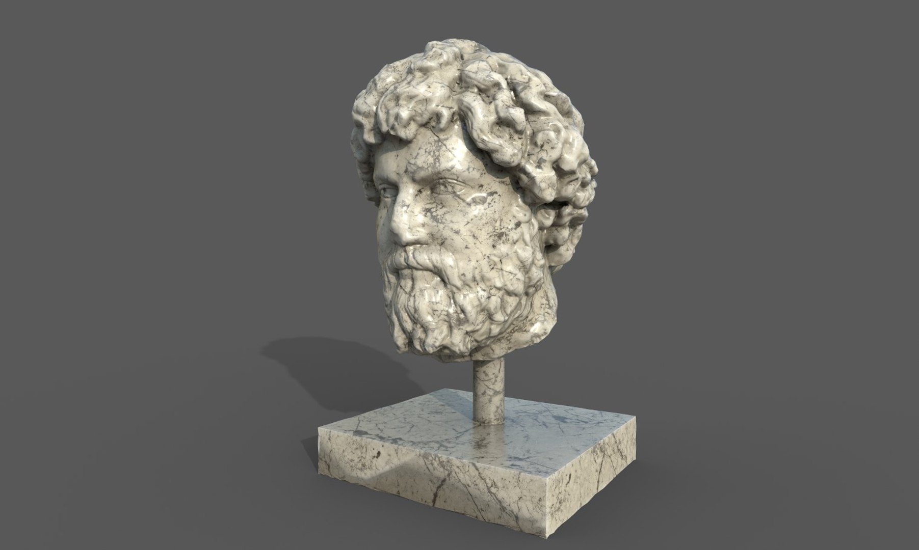3D Head Of Lucius Aelius Model - TurboSquid 1823116