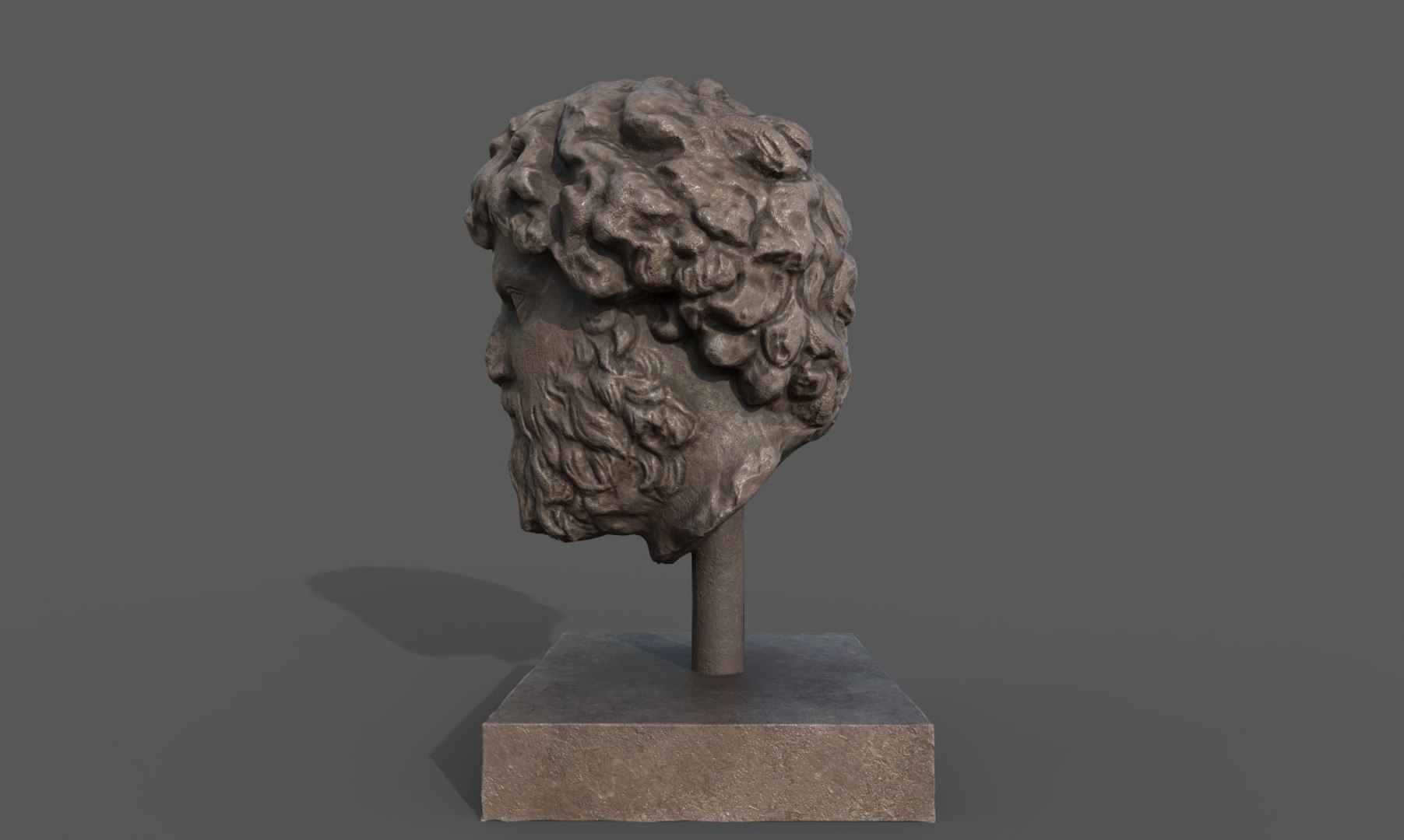 3D Head Of Lucius Aelius Model - TurboSquid 1823116