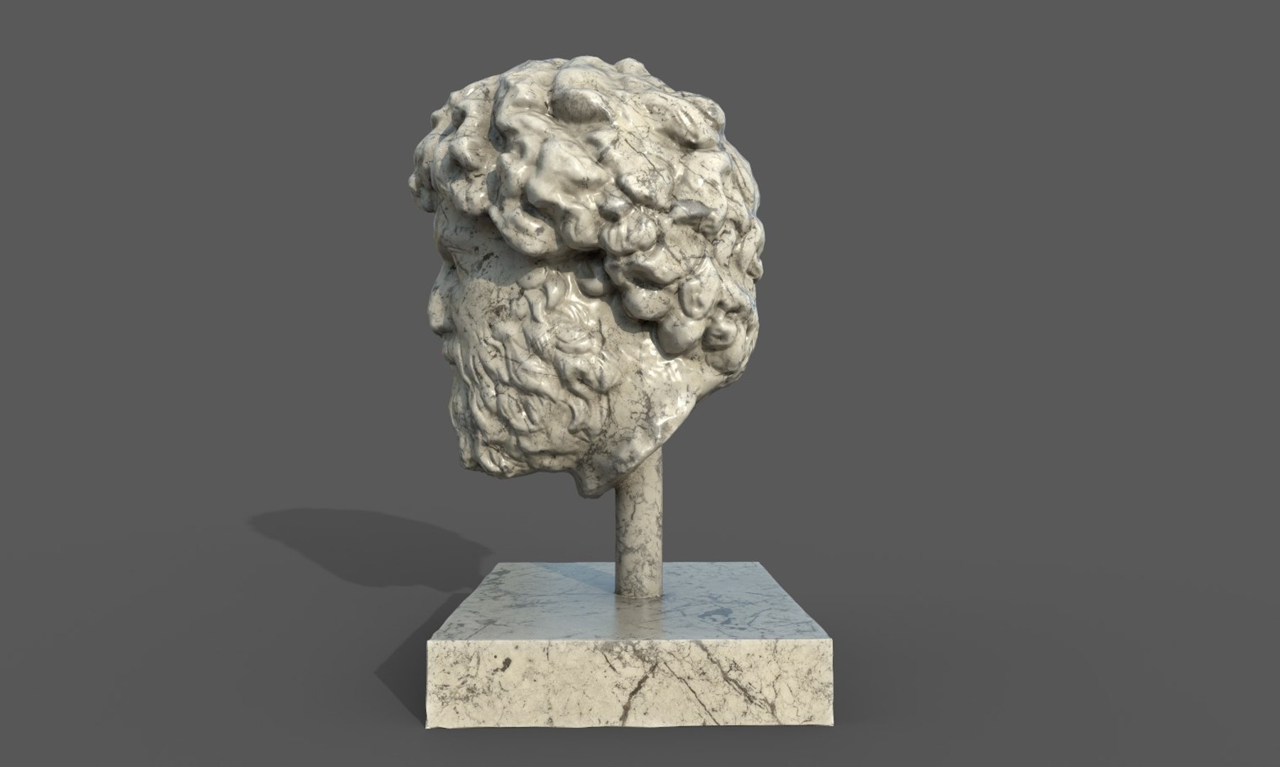 3D Head Of Lucius Aelius Model - TurboSquid 1823116