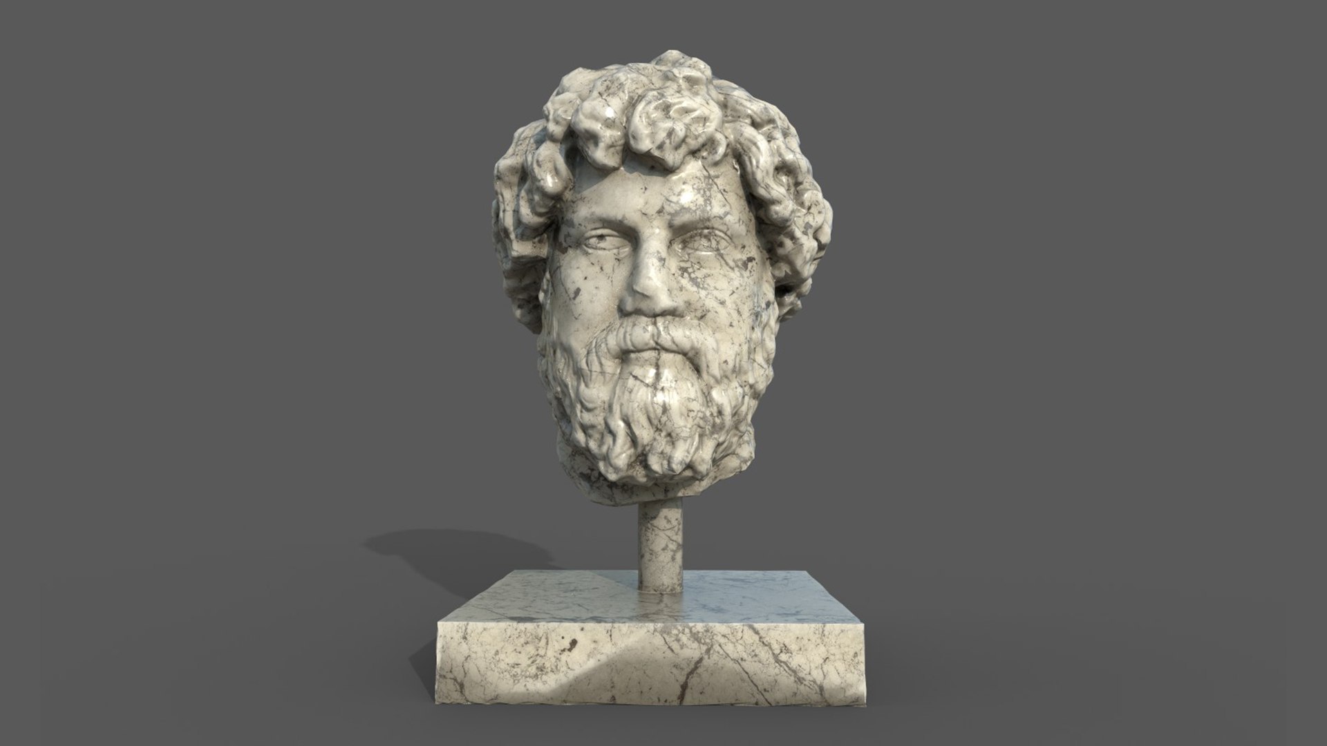 3D Head Of Lucius Aelius Model - TurboSquid 1823116
