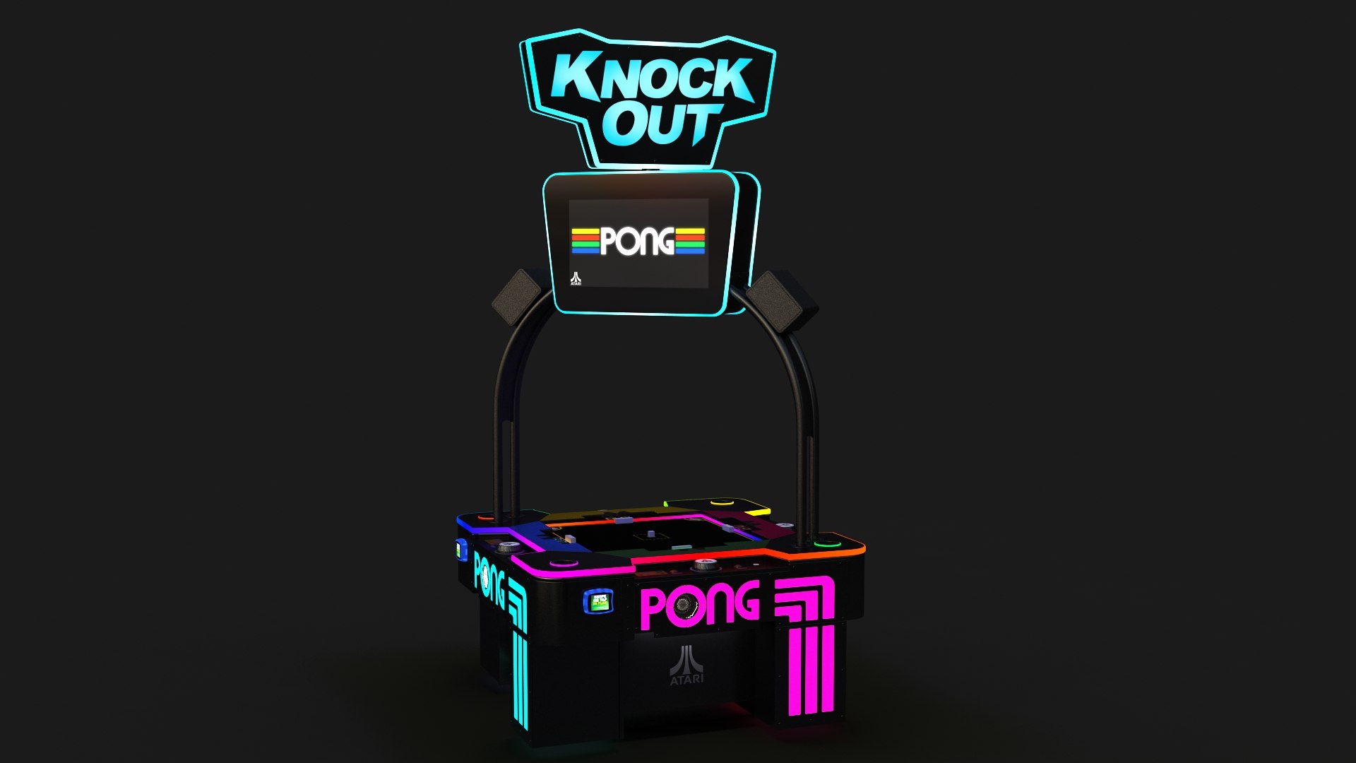 3D Pong Knock Arcade - TurboSquid 1521798