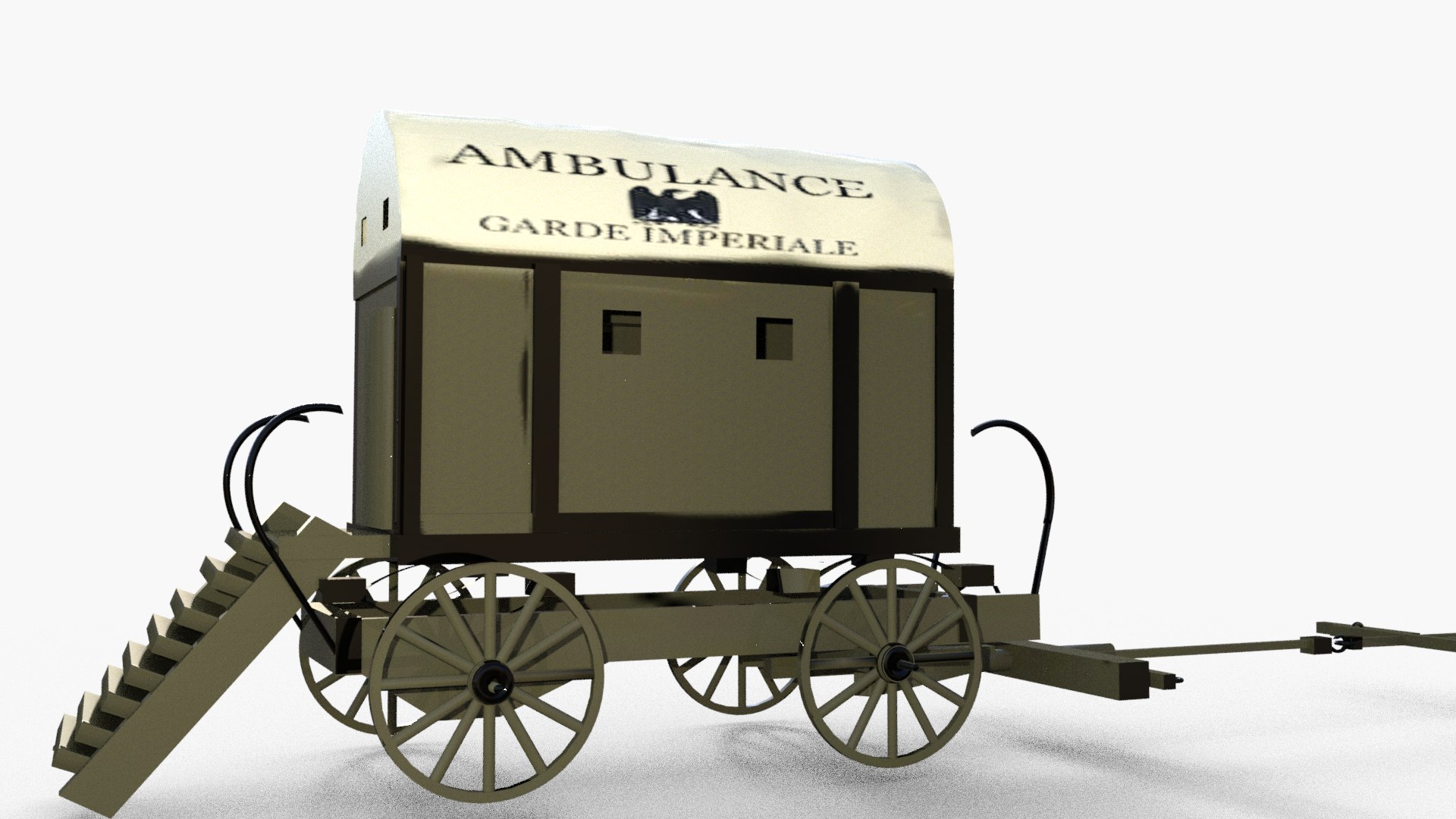 Napoleonic French Ambulance Model - TurboSquid 1996013