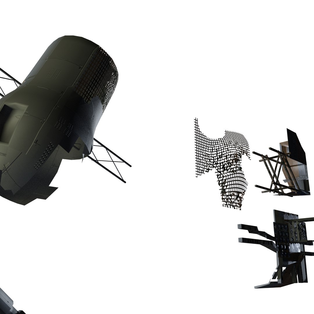 3D Space Debris - TurboSquid 1794663