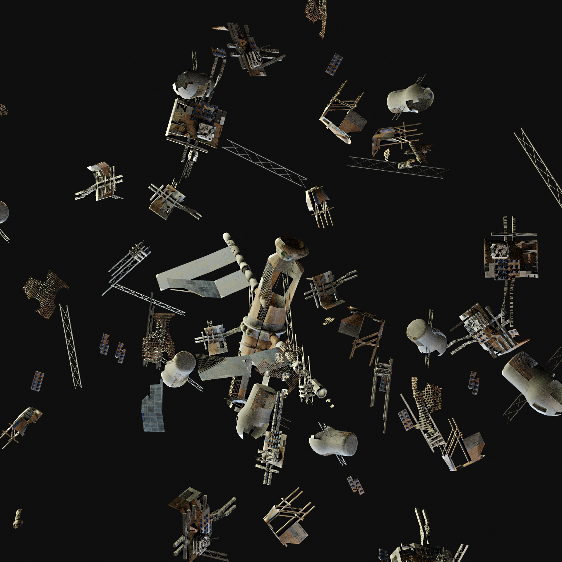 空间碎片3D模型 - TurboSquid 1794663