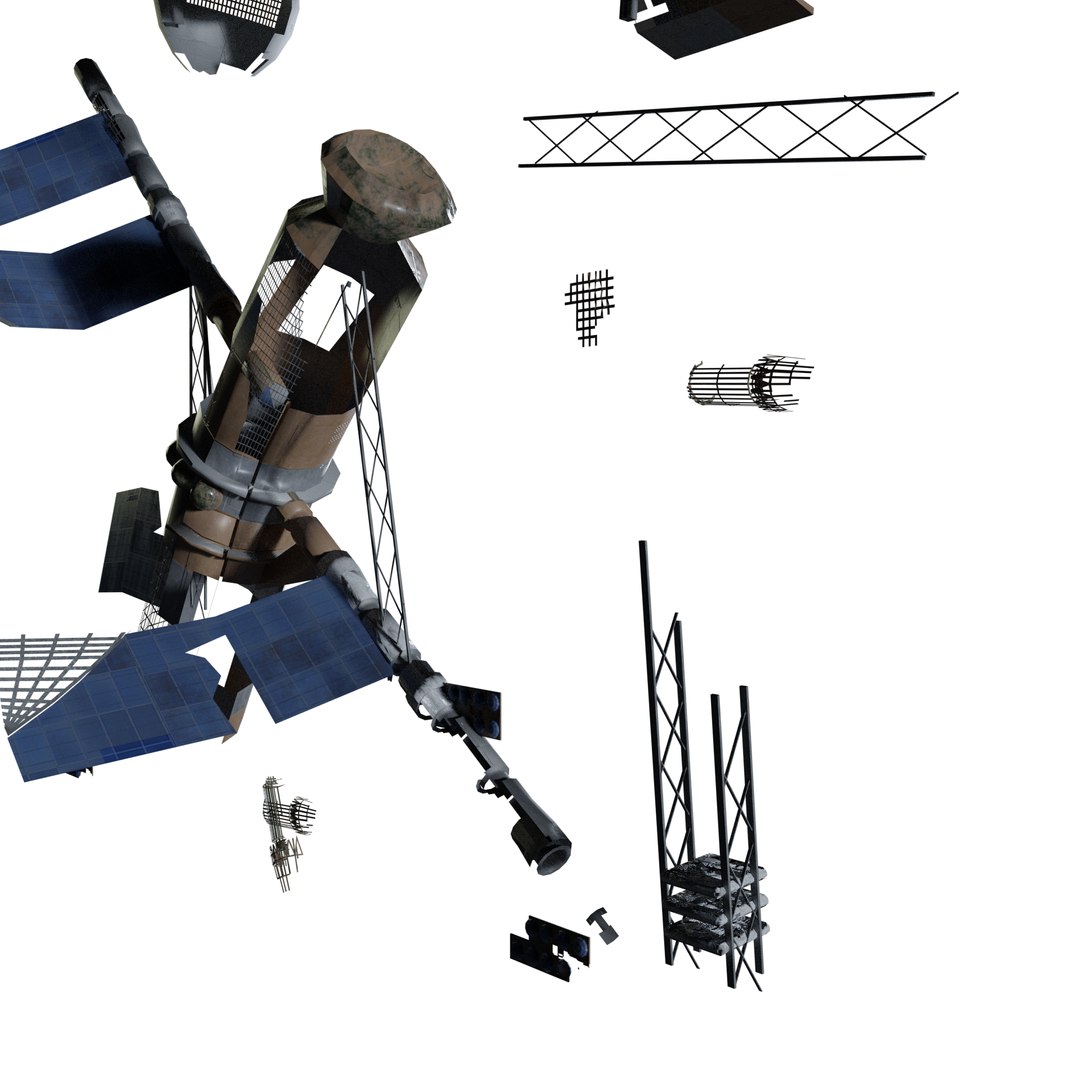 3D Space Debris - TurboSquid 1794663