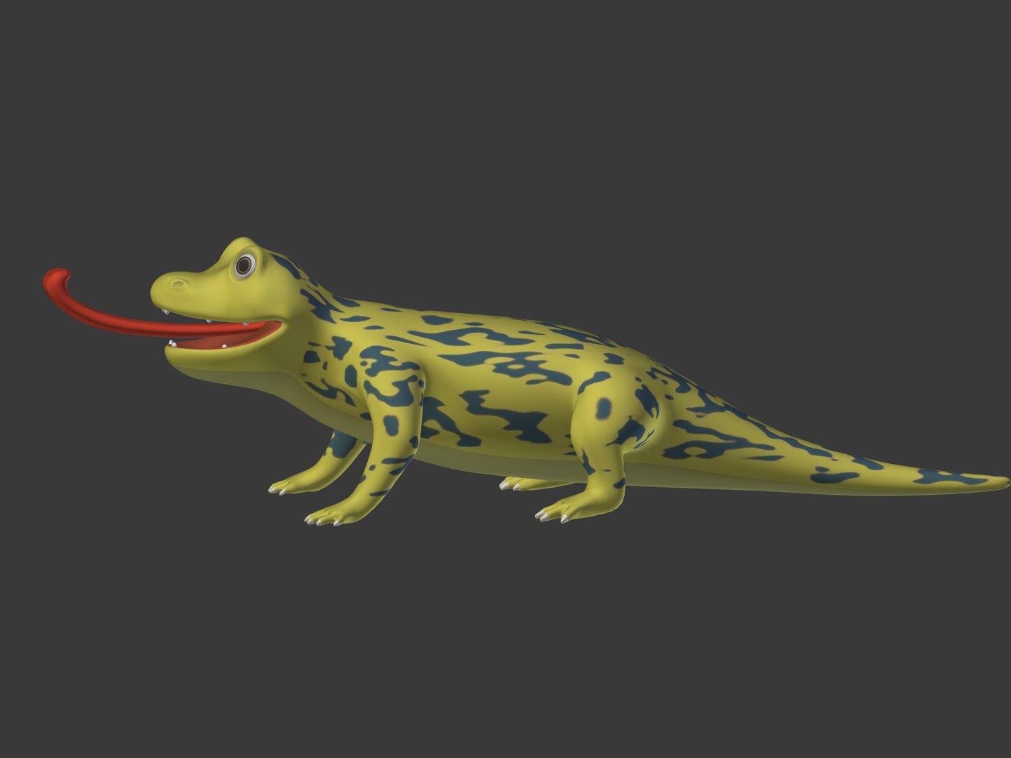 Cartoon Lizard 3D - TurboSquid 1446866