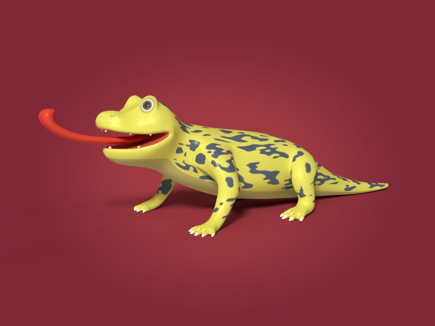 Cartoon Lizard 3D - TurboSquid 1446866