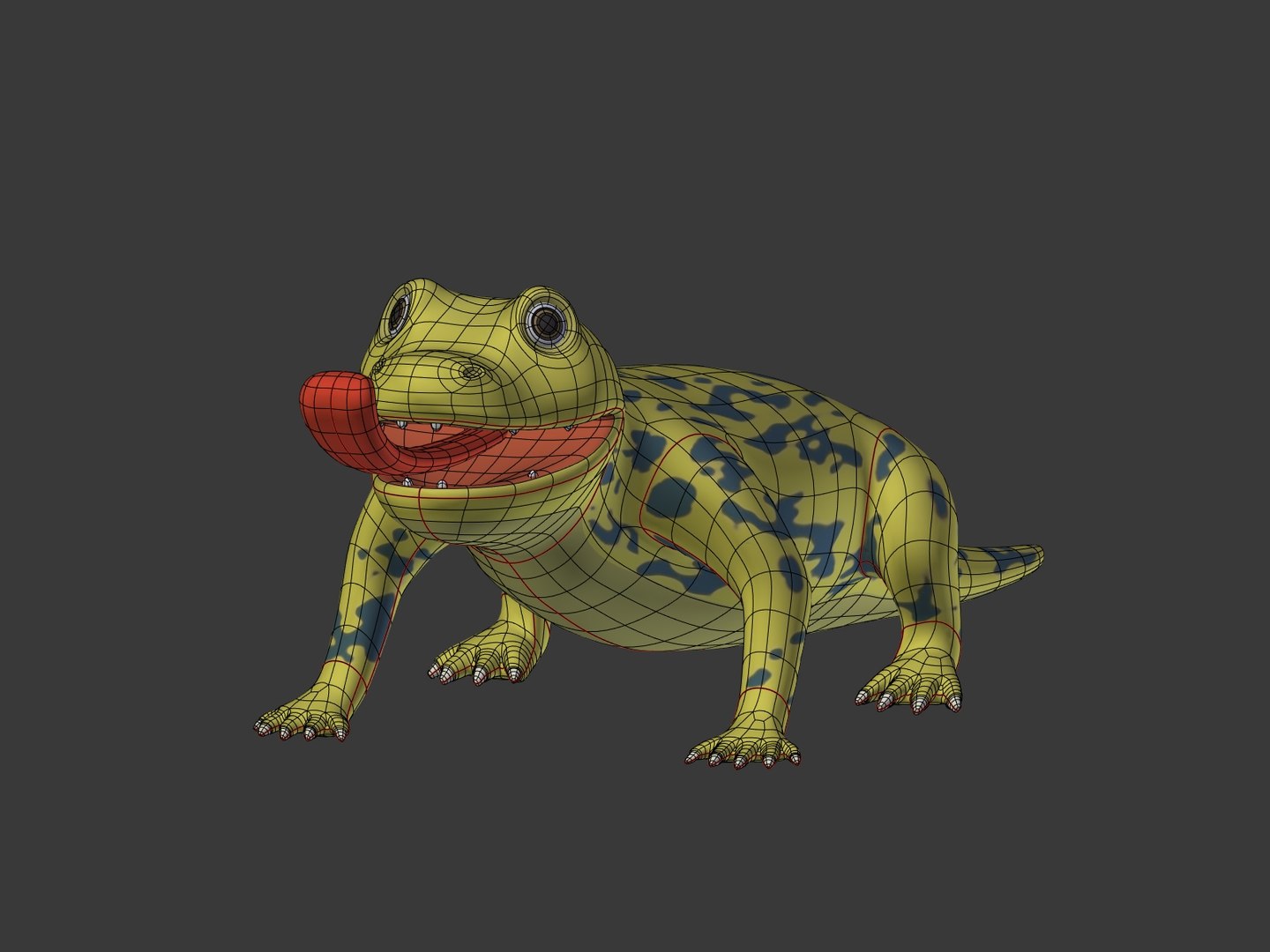Cartoon Lizard 3D - TurboSquid 1446866