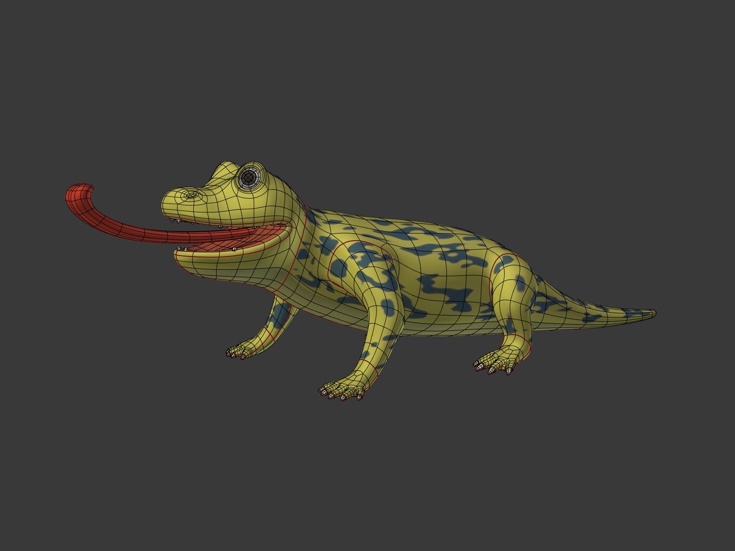 Cartoon Lizard 3D - TurboSquid 1446866