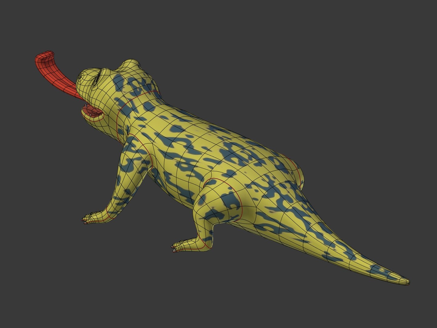 Cartoon Lizard 3D - TurboSquid 1446866