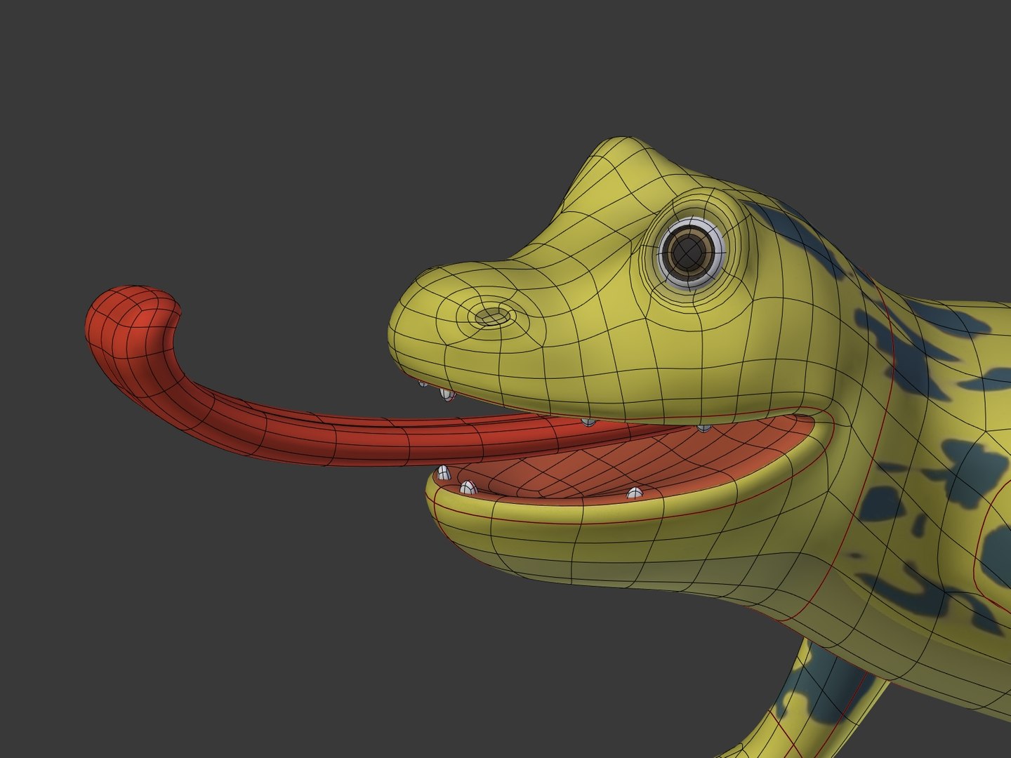 Cartoon Lizard 3D - TurboSquid 1446866