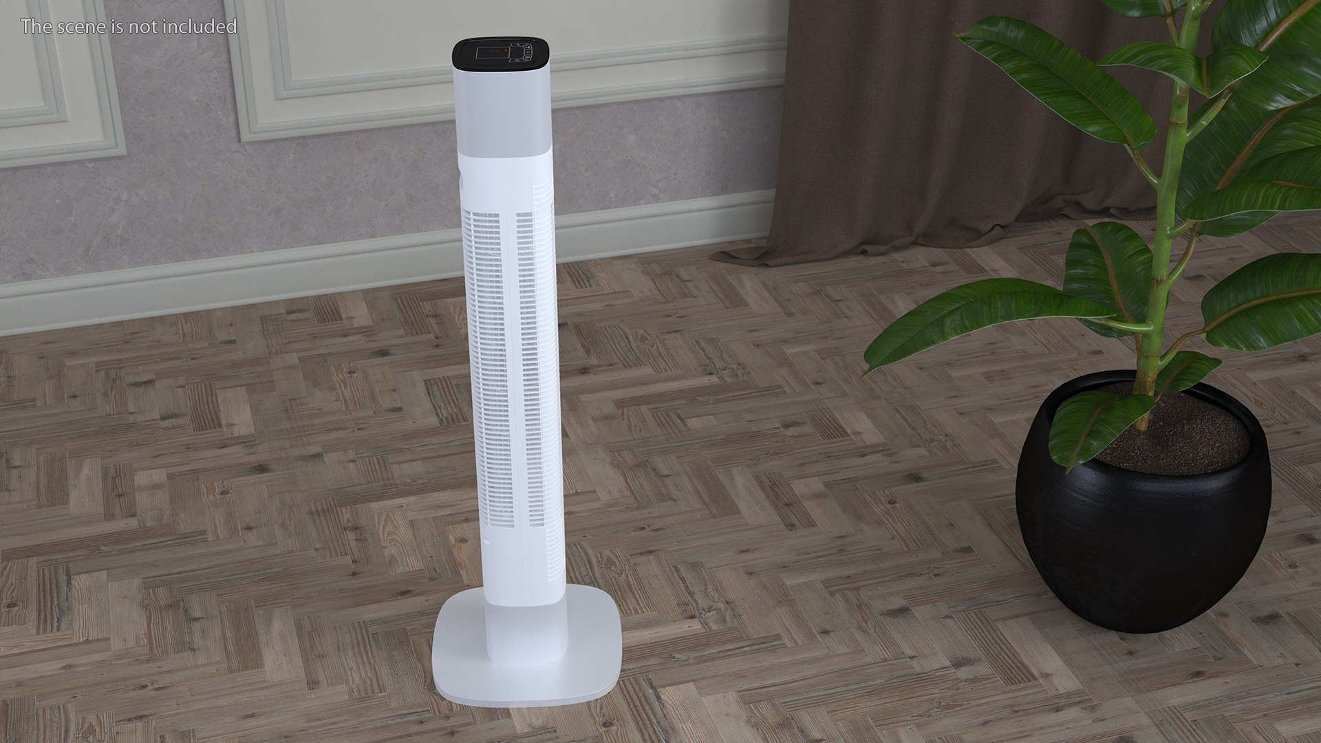 3D Tower Fan White Model - TurboSquid 2146515