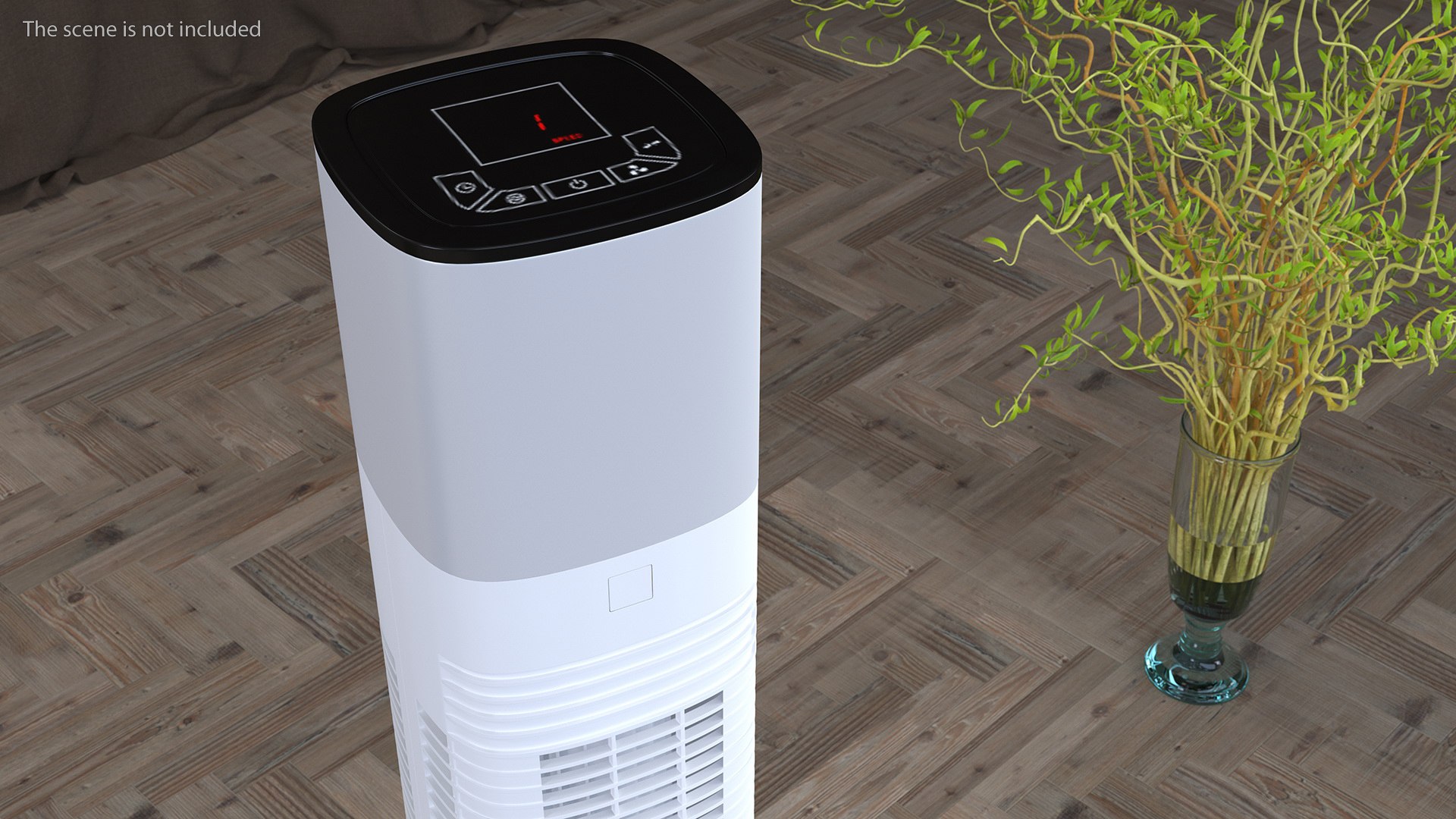 3D Tower Fan White Model - TurboSquid 2146515