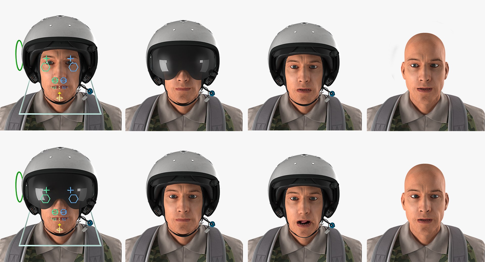 Russian Jet Fighter Pilot 3d Max