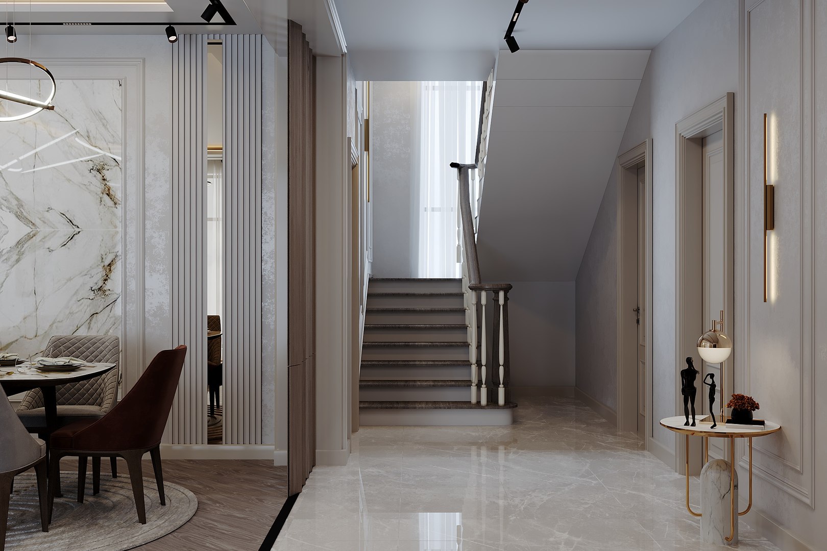 3D Living Room And Hallway Model - TurboSquid 2302693