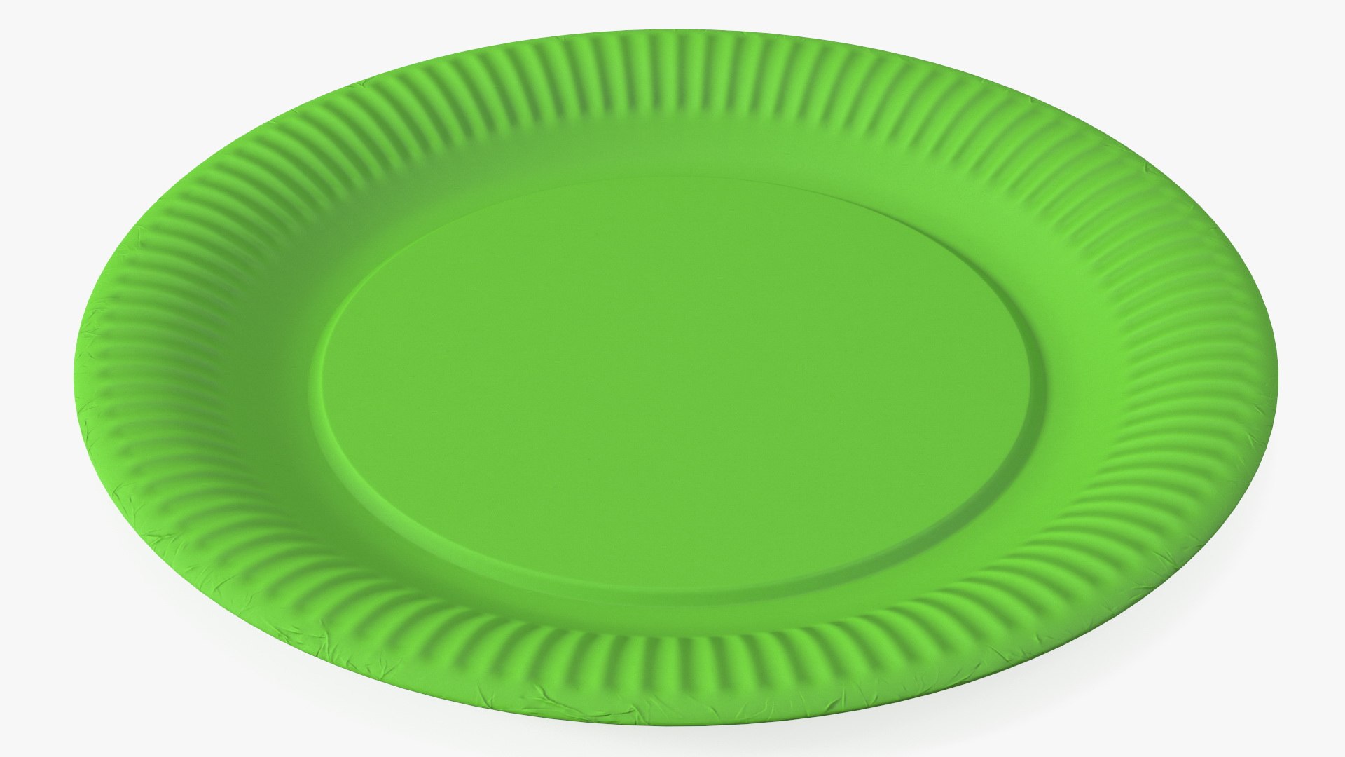 Green Paper Plate 3D Model - TurboSquid 2049107