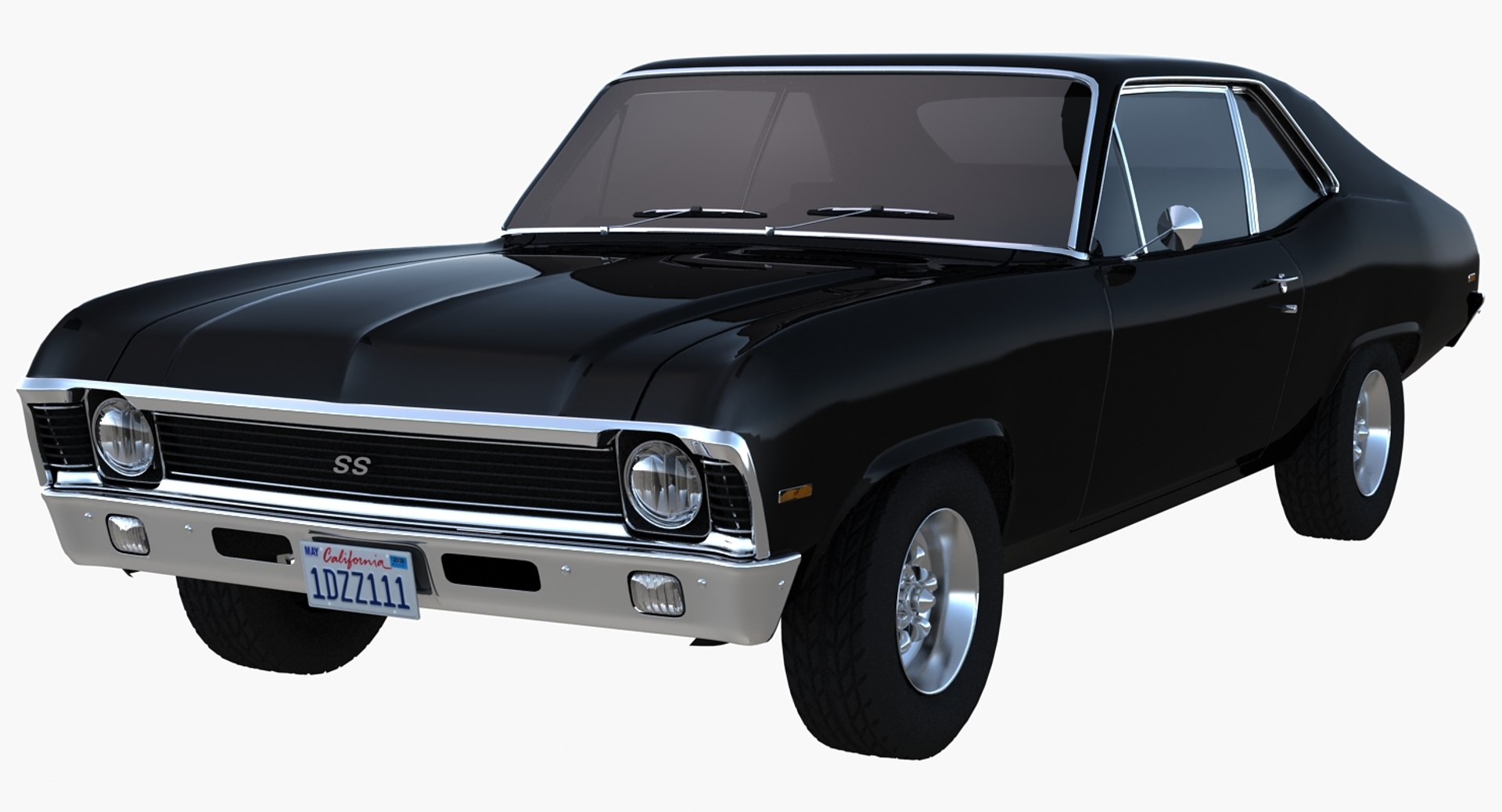 3d Chevrolet Nova Ss Model
