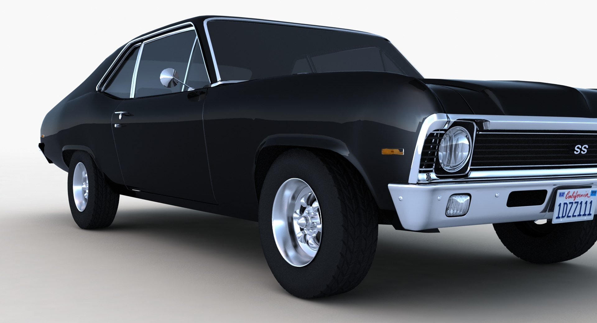 3d Chevrolet Nova Ss Model