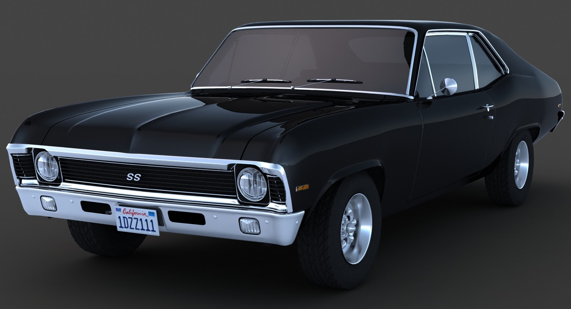 3d Chevrolet Nova Ss Model