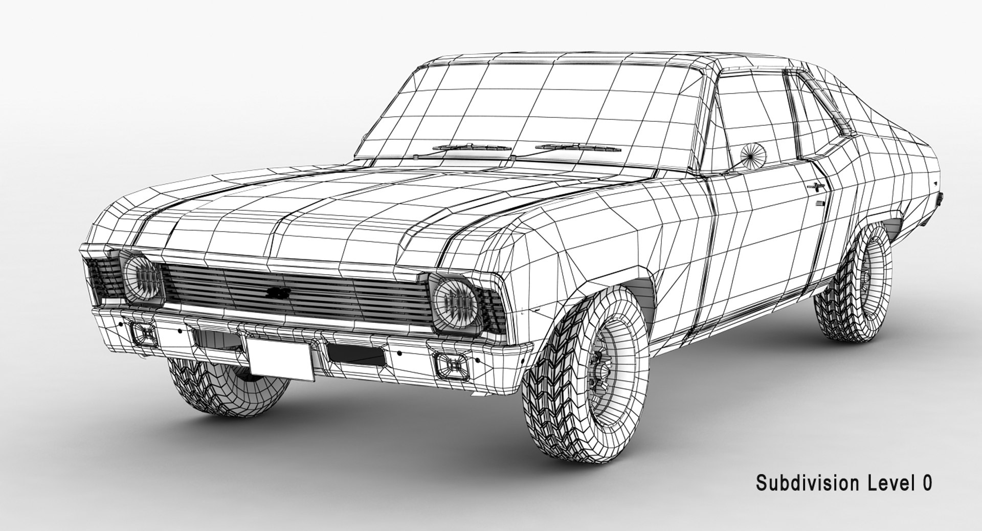 3d Chevrolet Nova Ss Model