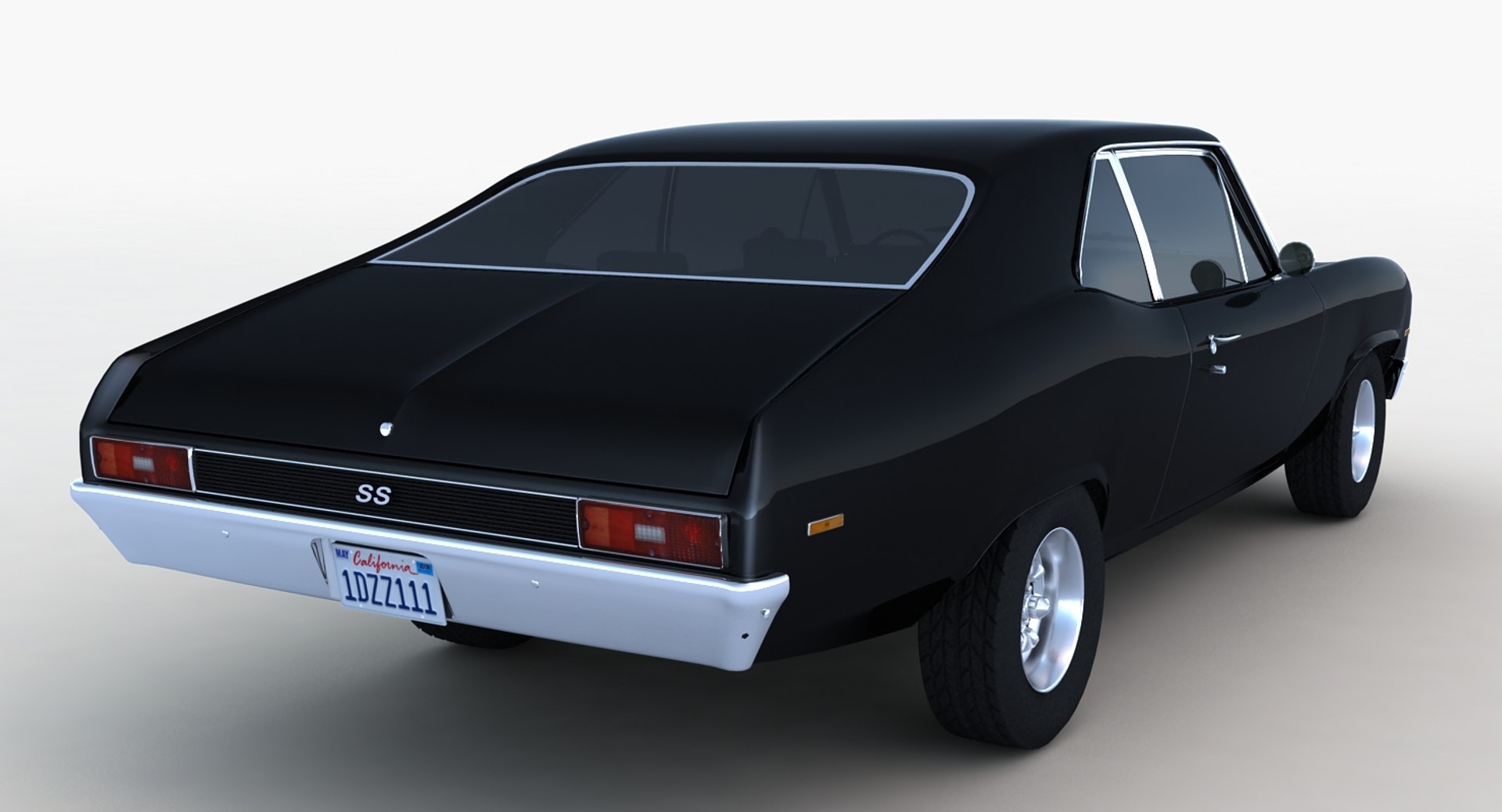 3d Chevrolet Nova Ss Model
