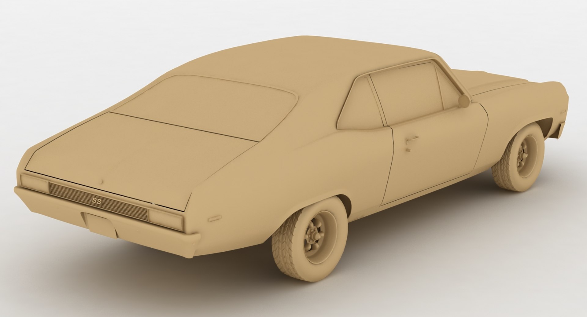 3d Chevrolet Nova Ss Model