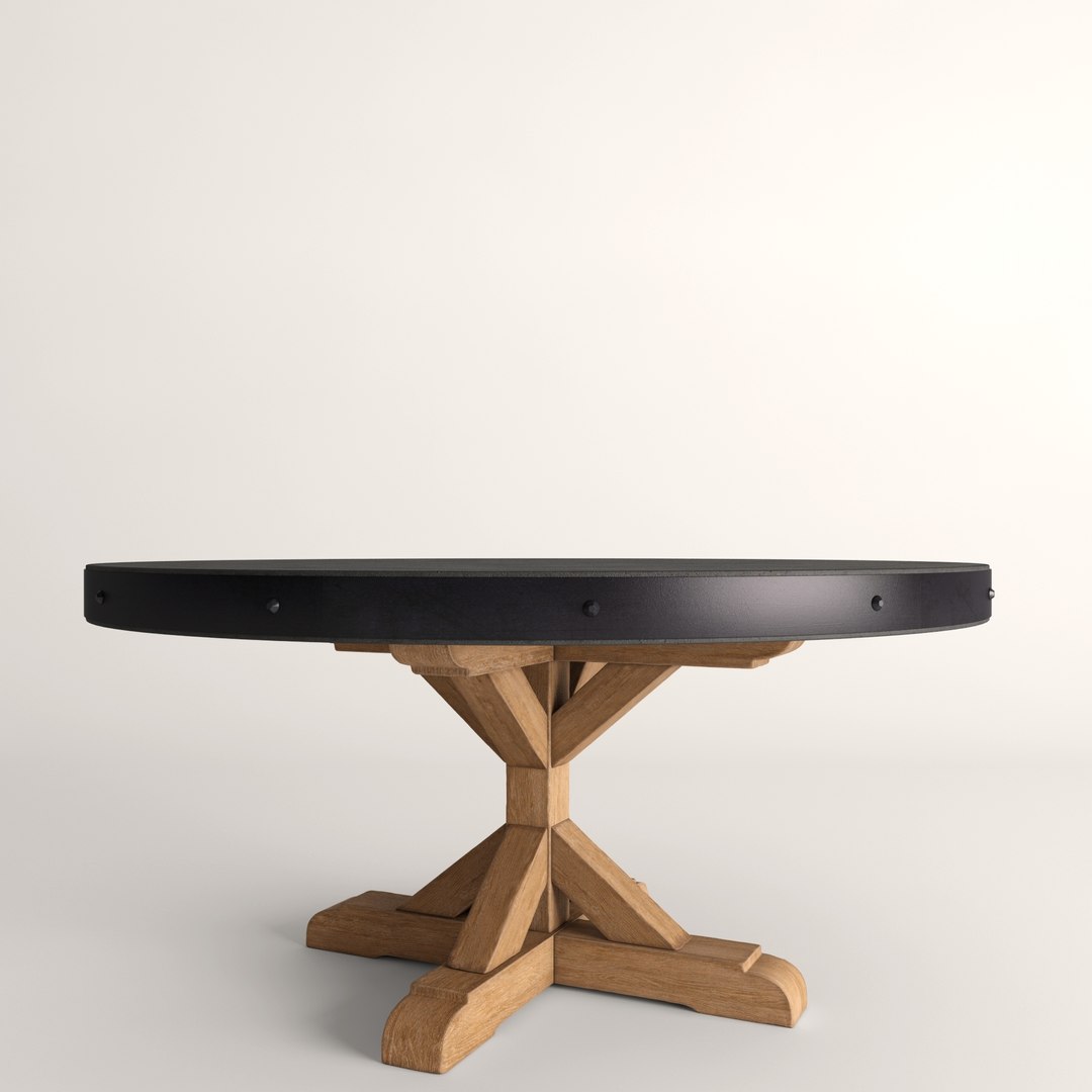 3d Table Concrete Model