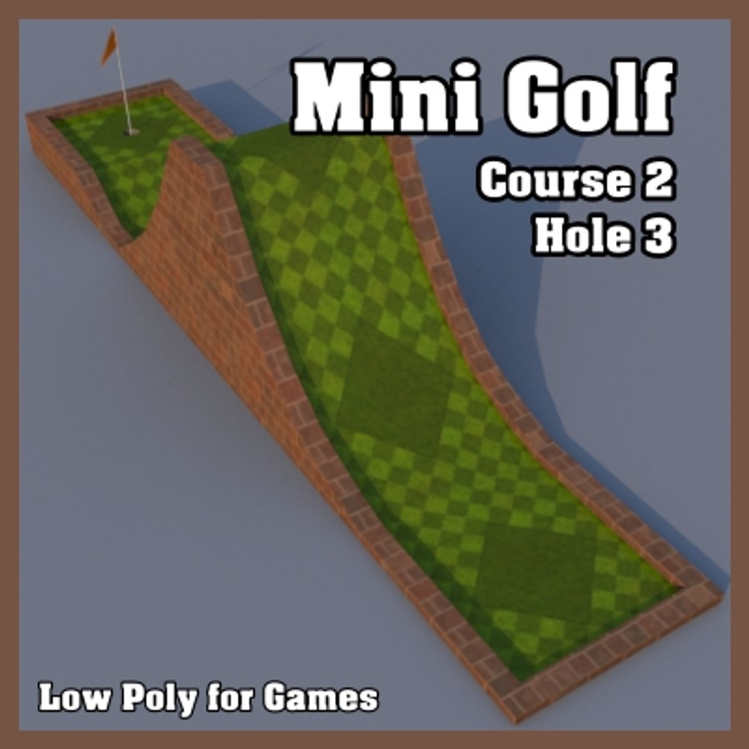 mini golf course2 3d 3ds