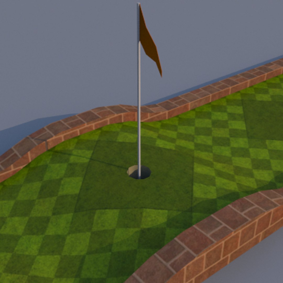 mini golf course2 3d 3ds