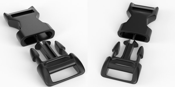 3D snap buckle model - TurboSquid 1575864