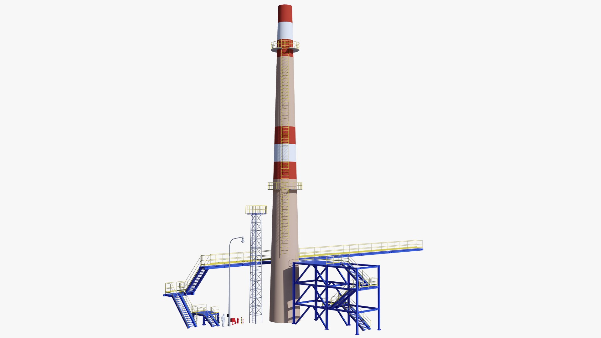 Metal tower for factory 3D - TurboSquid 2145059