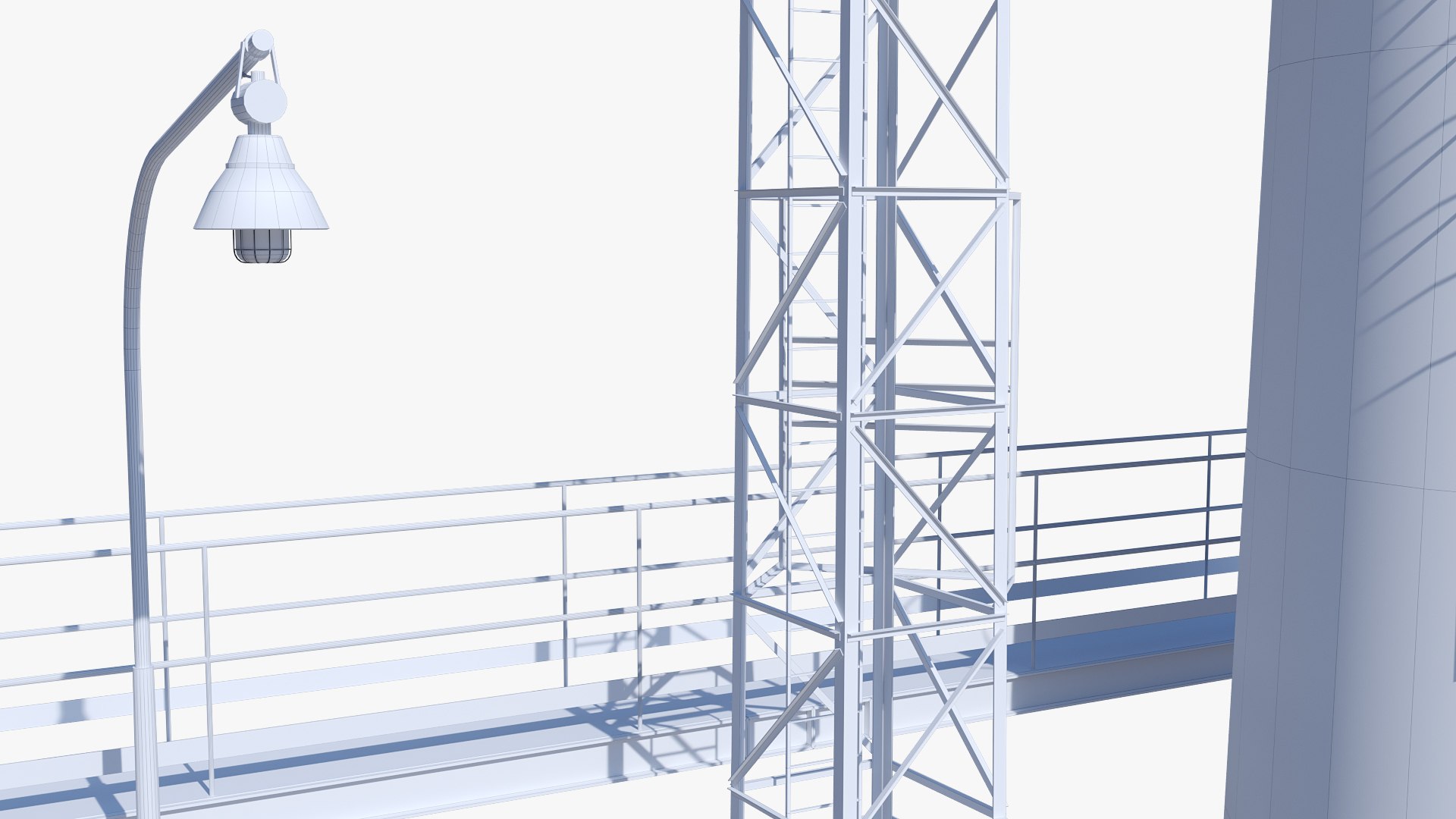 Metal tower for factory 3D - TurboSquid 2145059