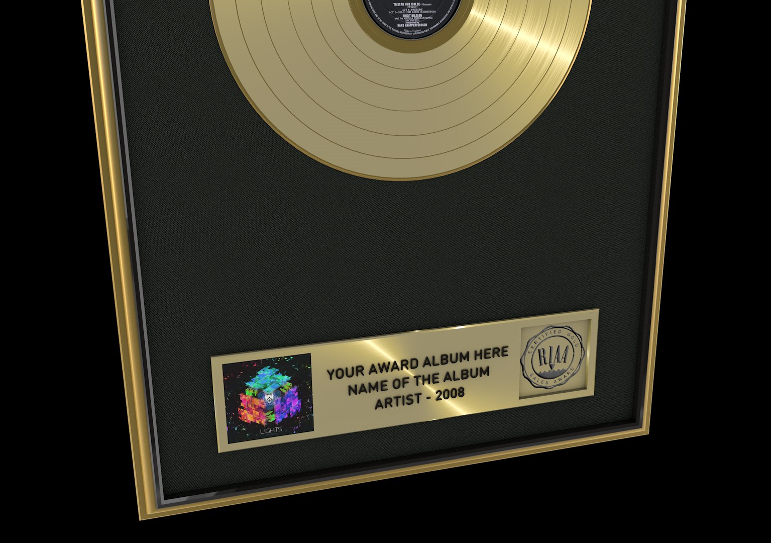 Gold Record 3d C4d