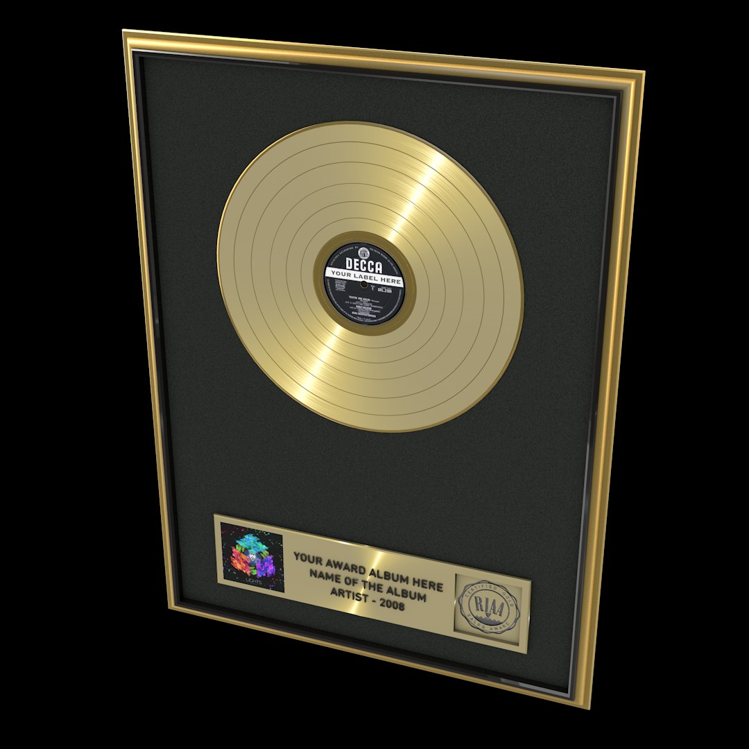 Gold Record 3d C4d