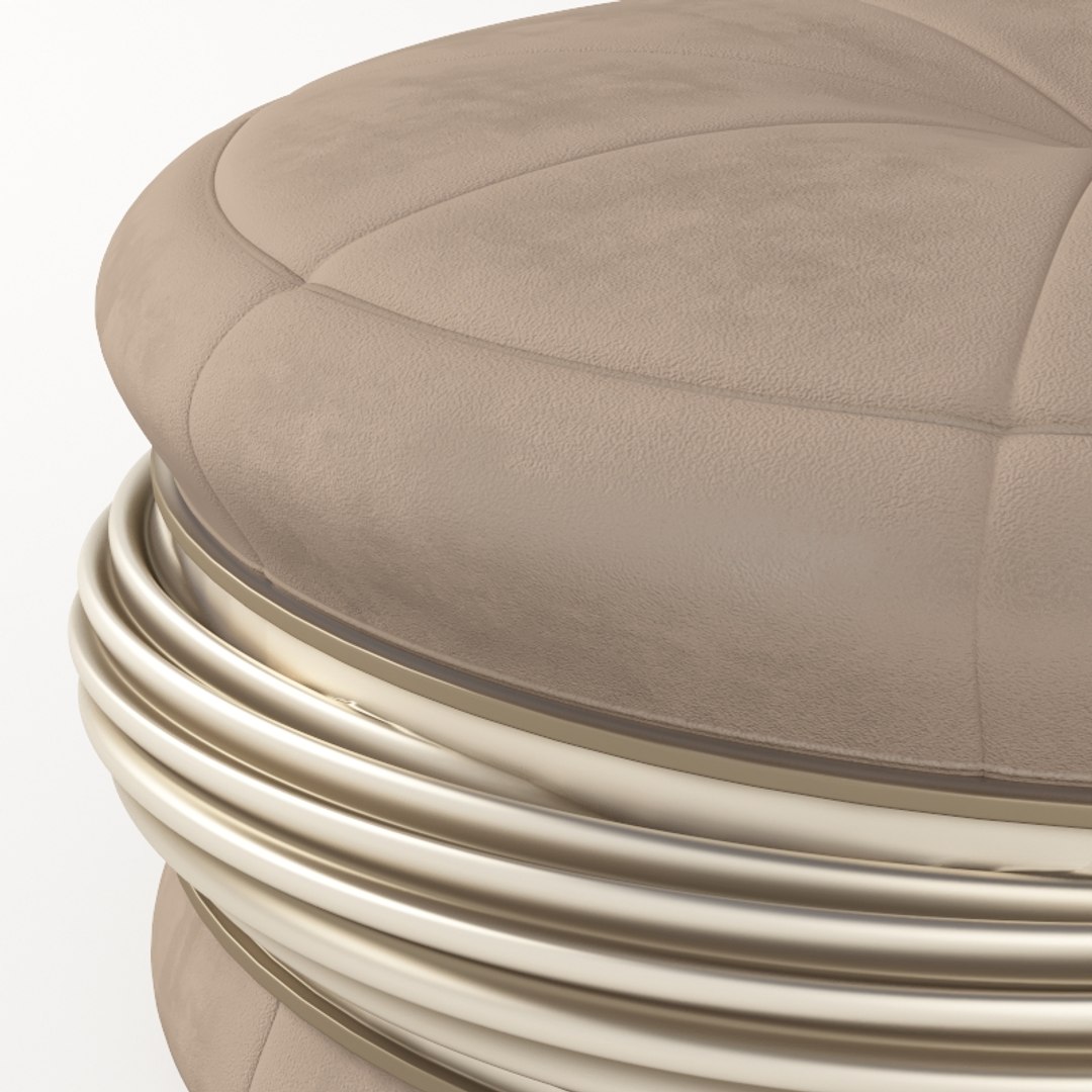 Elegant Lounge Pouf 3D Model - TurboSquid 1629367