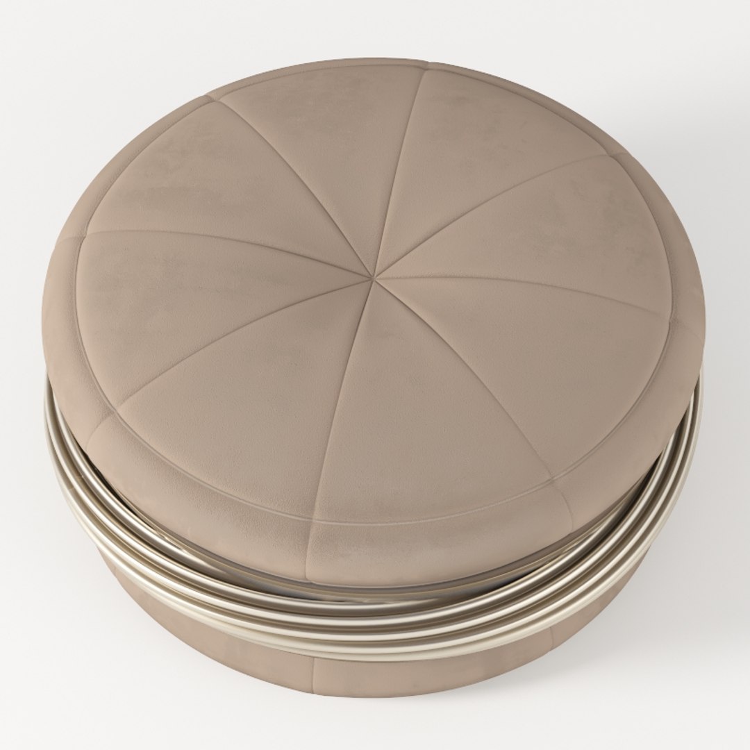 Elegant lounge pouf 3D model - TurboSquid 1629367