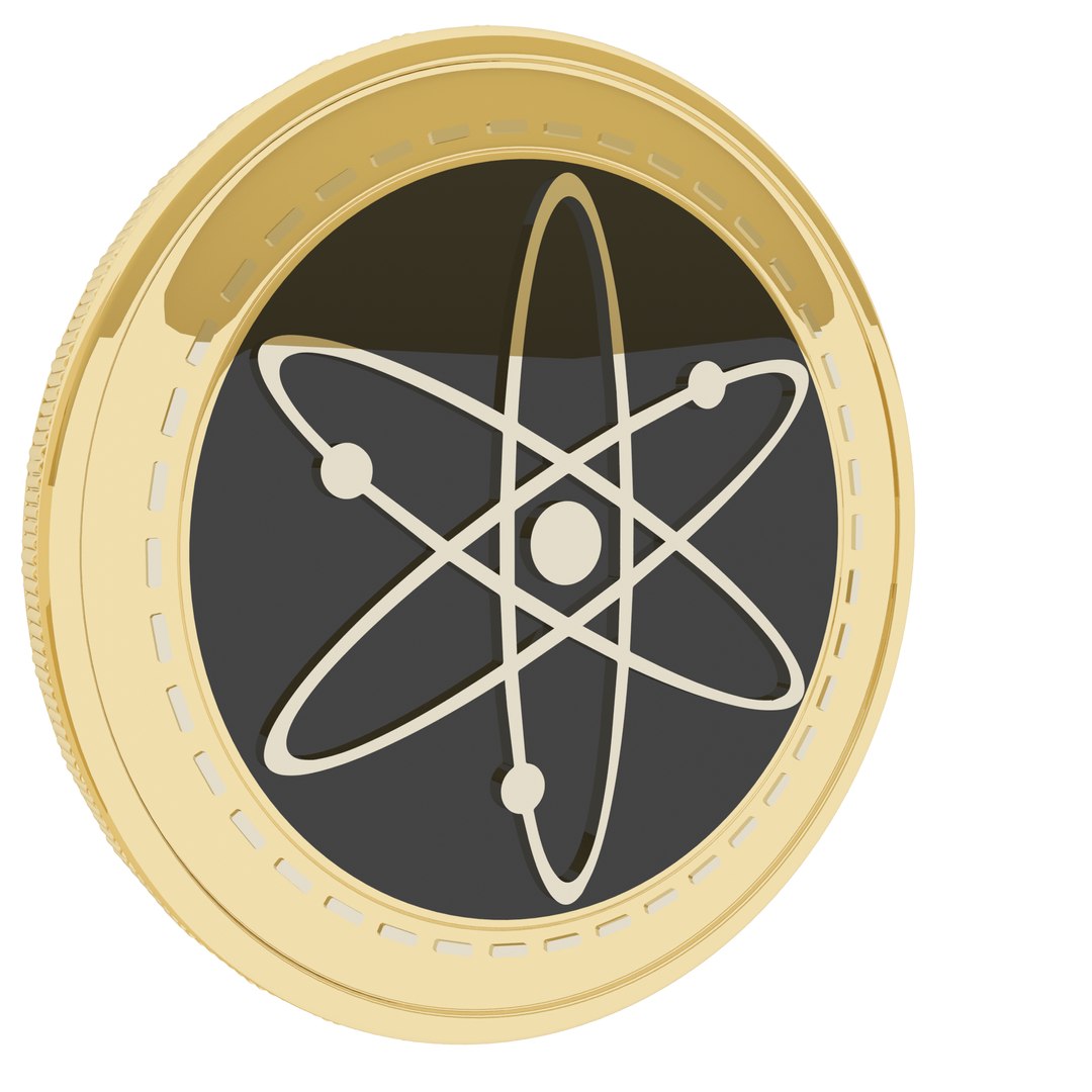 3D Model Cosmos Cryptocurrency Gold Coin - TurboSquid 1784058