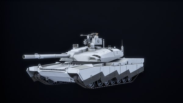 Abrams-X 주요 미국 전투 탱크 그레이 카모 리지드 PBR 3D 모델 - TurboSquid 2198235