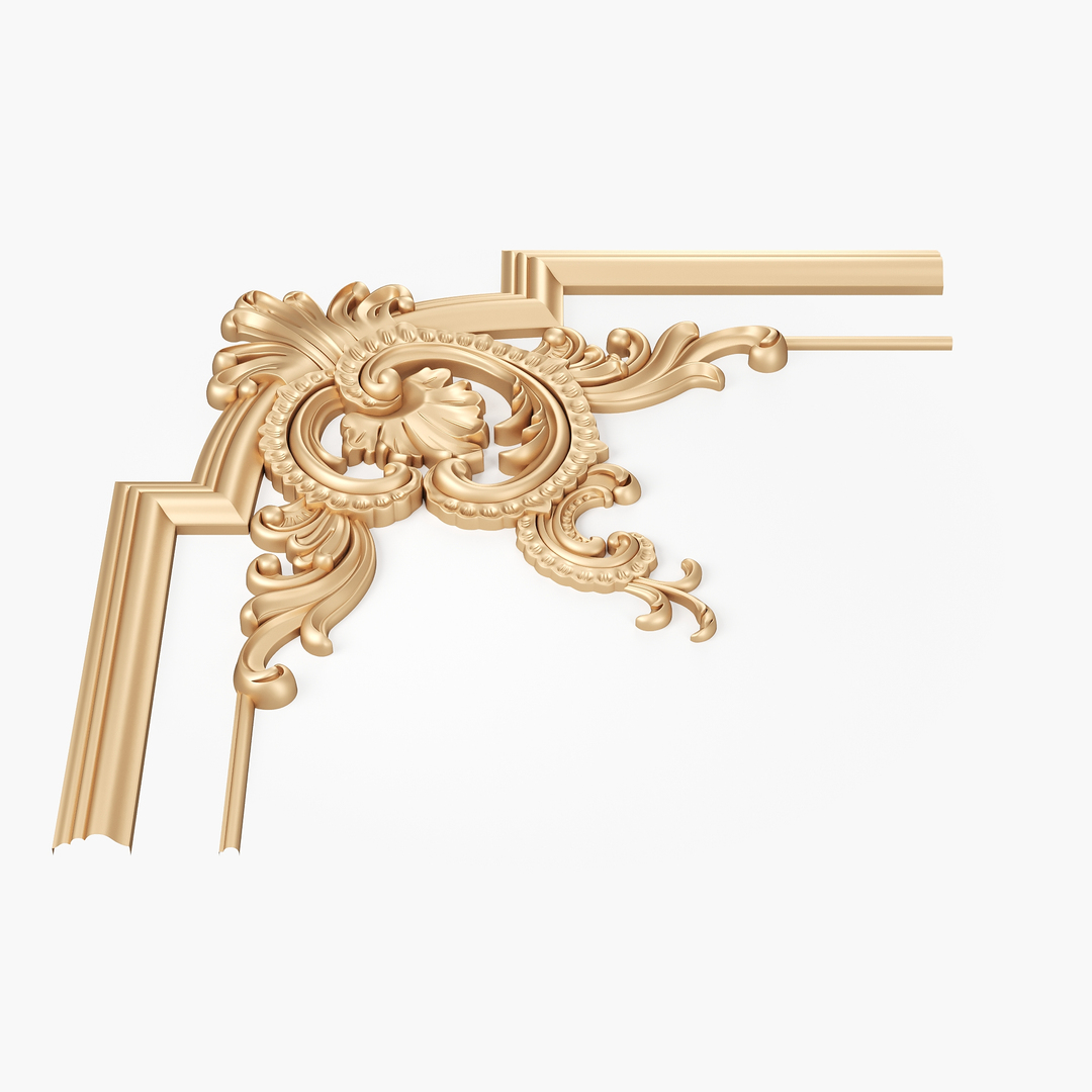 3D Overlays Corner Decor - TurboSquid 1873842