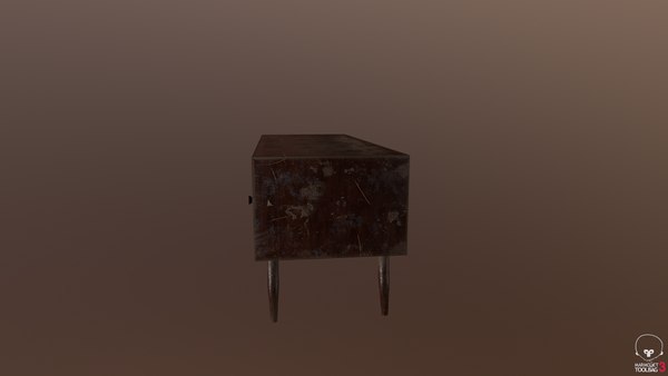 Old scratched table chips 3D model - TurboSquid 1291456
