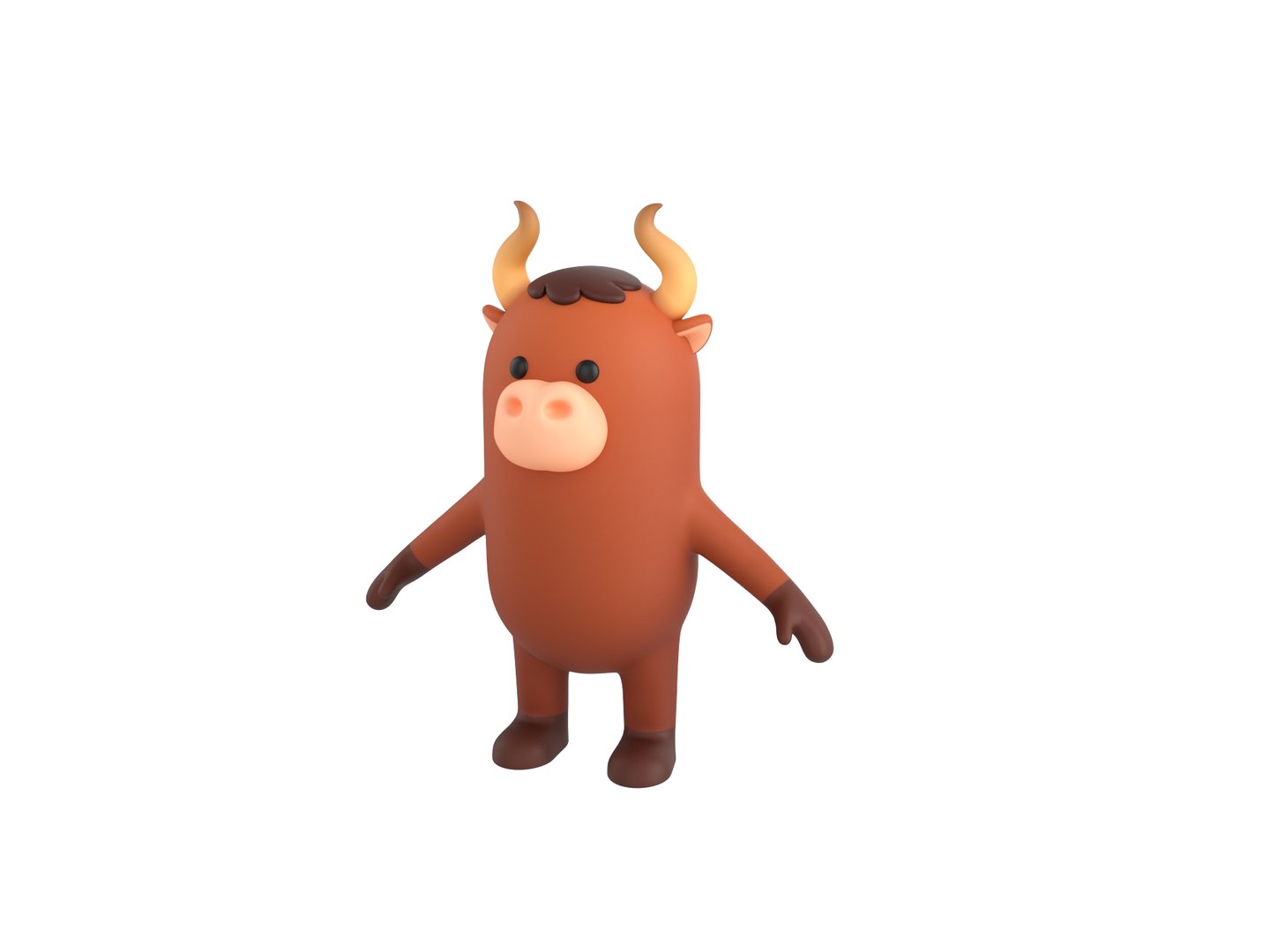 3D Bull Character - TurboSquid 2021179