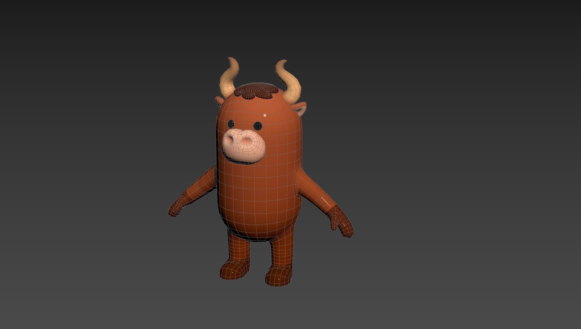 3D Bull Character - TurboSquid 2021179